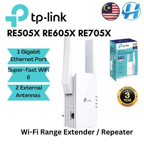 TP-LINK RE505X / RE605X / RE705X WI-FI 6 DUAL BAND RANGE EXTENDER ...