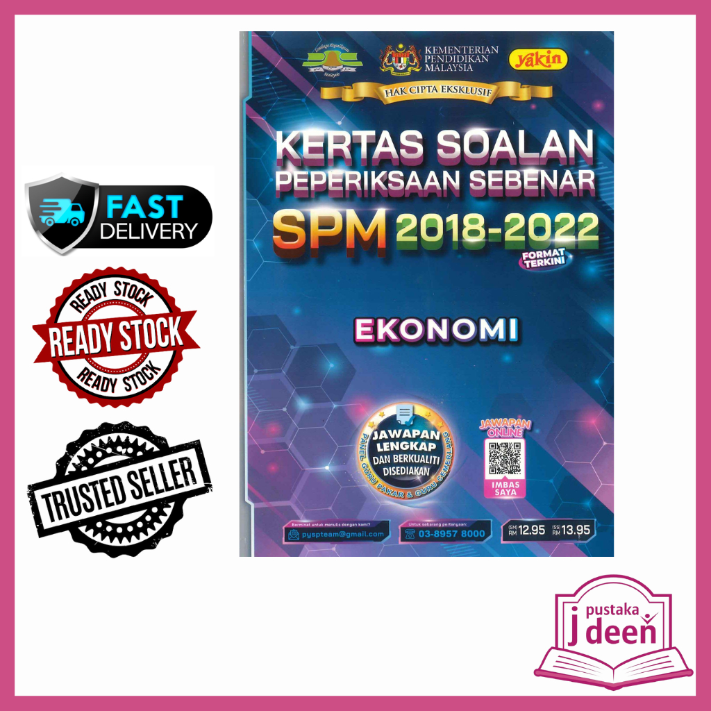 JDEEN BUKU LATIHAN SPM EKONOMI-KERTAS SOALAN PEPERIKSAAN SEBENAR SPM 2018-2022 | Shopee Malaysia