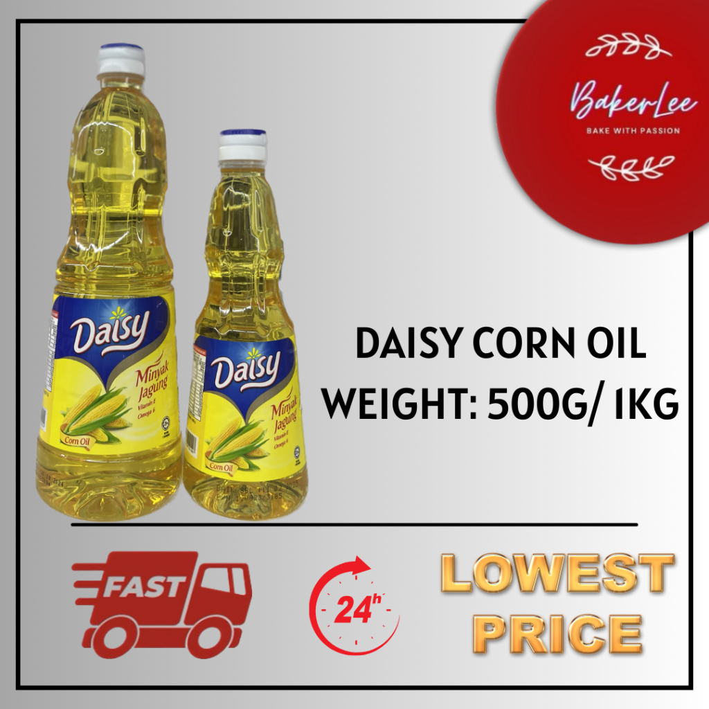 DAISY CORN OIL [500G /1KG]【HALAL】COOKING OIL / MINYAK MASAK / MINYAK ...