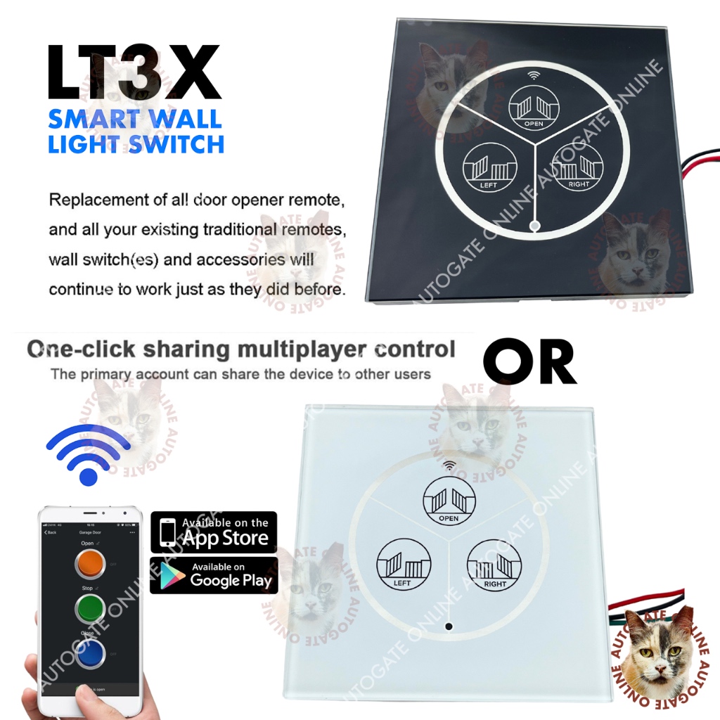 LT3X Smart World Smart wall light switch smart gate | Shopee Malaysia