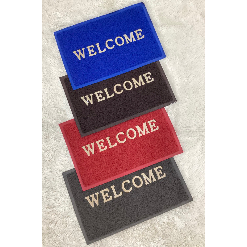 ALAS KAKI "WELCOME DOOR" MAT ANTI SLIP PELBAGAI SAIZ / GETAH SINTETIK ...