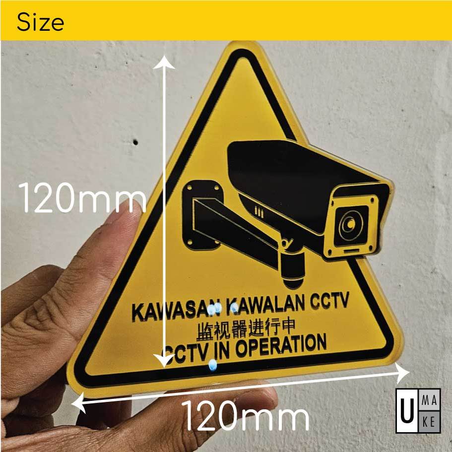 CCTV Sign | Tanda Kawasan Kawalan CCTV | CCTV In Operation Warning ...