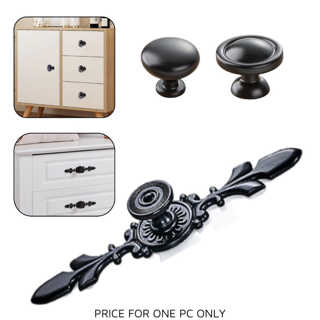 MDS Matt Black Modern Drawer Cabinet Door Handle Furniture Handle ...