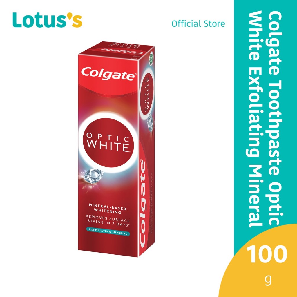 Colgate Toothpaste Optic White Exfoliation Mineral (100g) | Shopee Malaysia