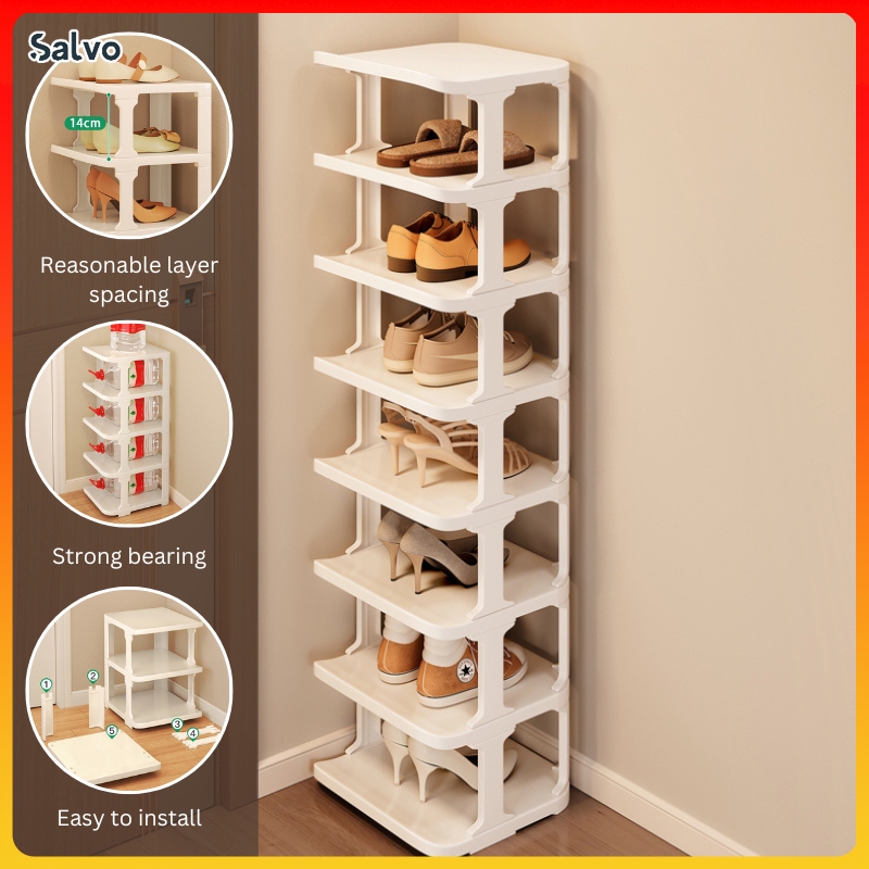 Stackable Shoe Rack Multi-Layer Shoe Storage Rack Portable Shoe Shelf ...