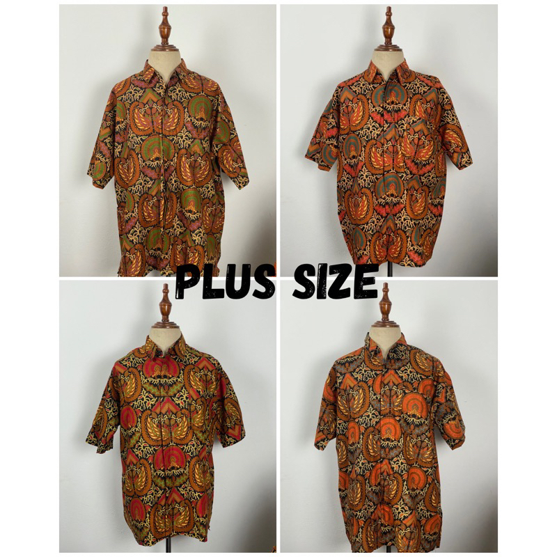 kemeja batik indonesia plus size baju batik | Shopee Malaysia
