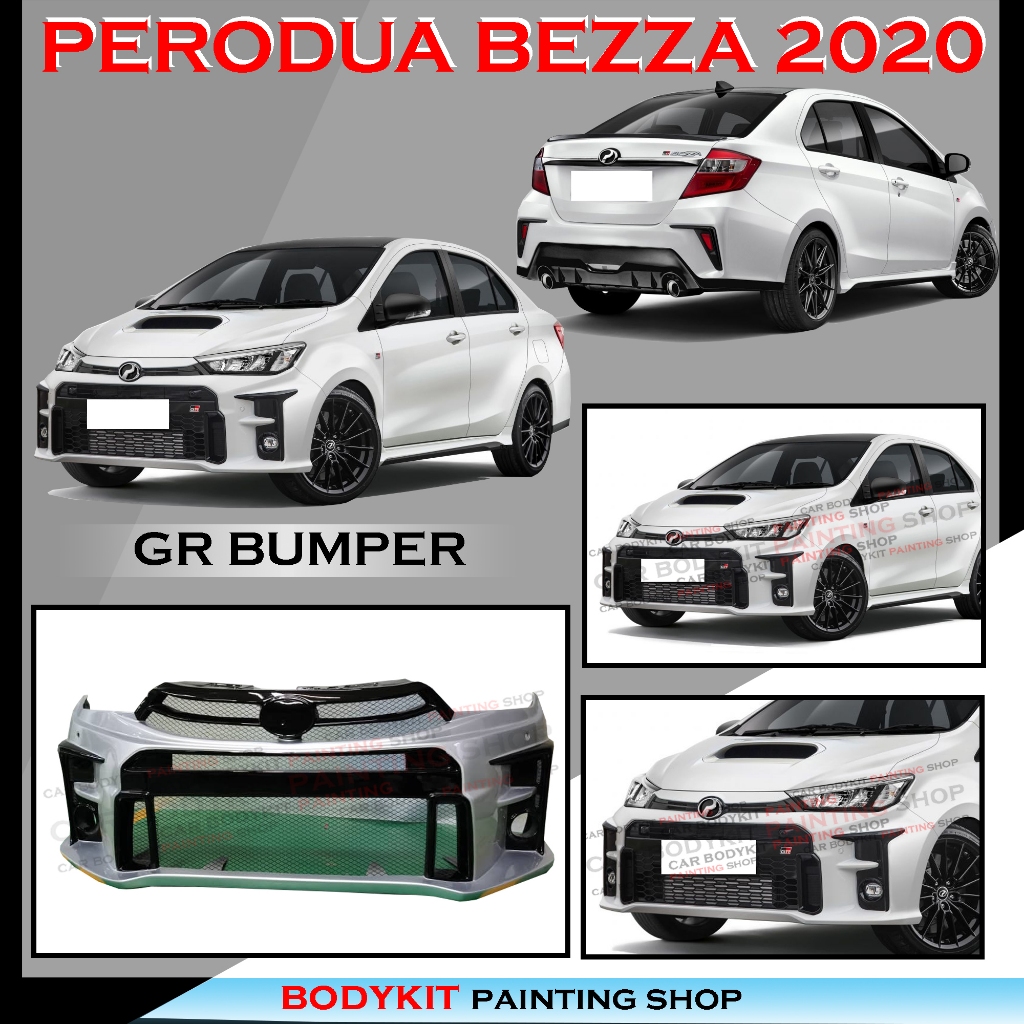 PERODUA BEZZA 2020 GR STYLE FRONT BUMPER UNPAINT/WITH PAINT - MATERIAL ...