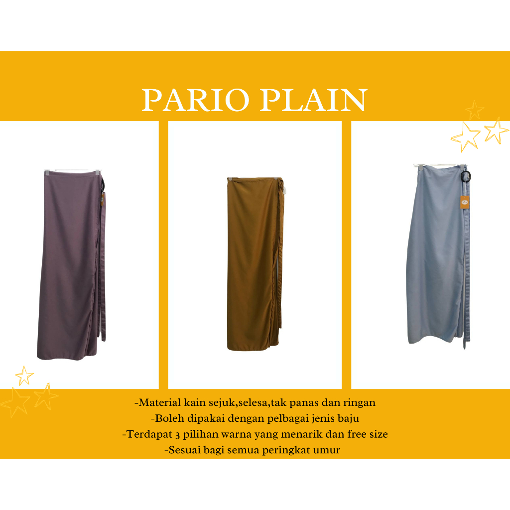 Pareo plain pastel Arca | Shopee Malaysia