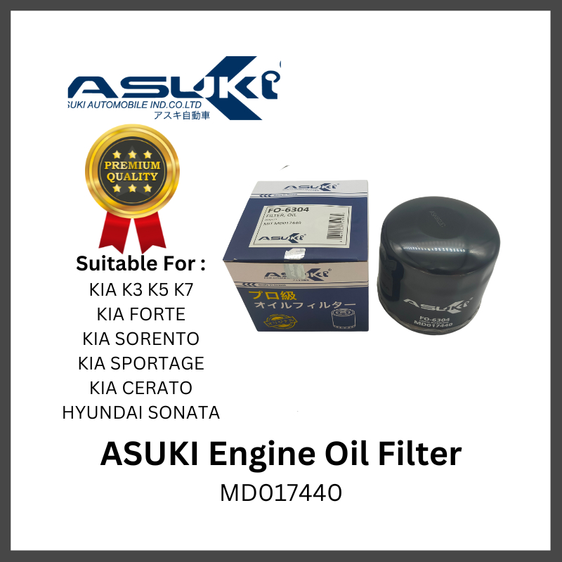 ASUKI Engine Oil Filter KIA K3 K5 K7 FORTE Elantra Sorento Sportage ...