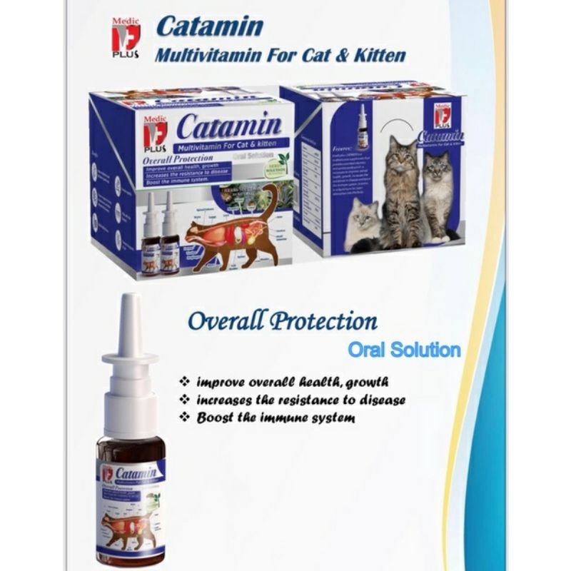 Medic Plus Catamin / Multivitamin For Kitten and Adult 30ml / PetPal ...