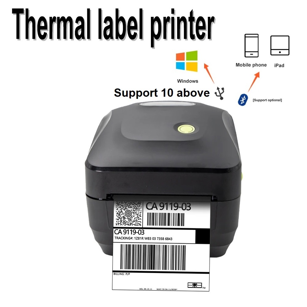 AYIN AD240-BT THERMAL LABEL PRINTER Thermal Barcode Printer Waybill ...