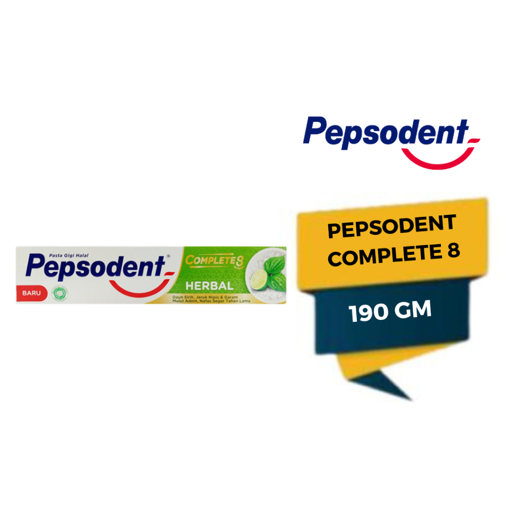 PEPSODENT COMPLETE 8 TOOTHPASTE 190 GM | Shopee Malaysia