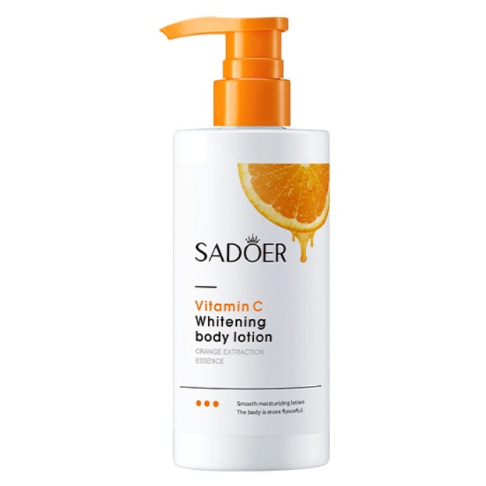 SADOER Vitamin C Whitening Body Lotion Fresh Orange Essence Hydrating Moisturizing Body Lotion ...