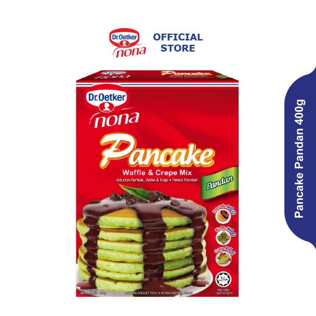 Dr. Oetker Nona Pancake-Waffle-Crepe Mix (Pandan) 400g [EXP Oct 2025 ...