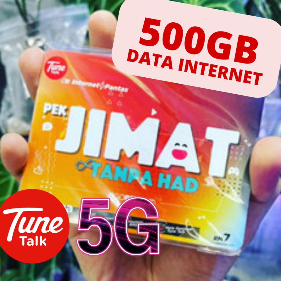 500GB TUNE TALK SIM KAD JIMAT + CHEAP PLAN + UNLIMITED CALL | Shopee Malaysia