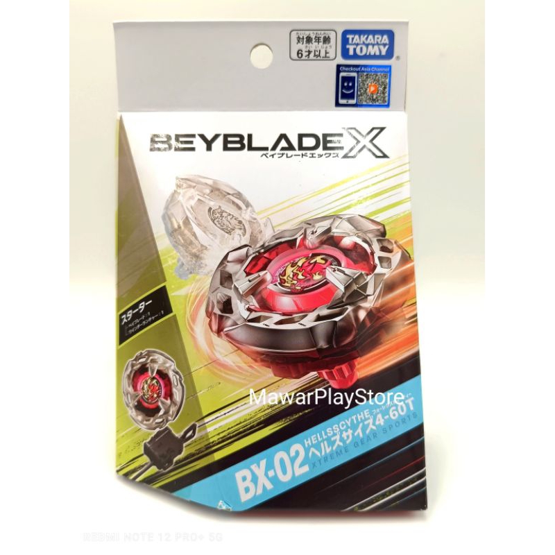 Beyblade X : BX-02 Hells Scythe 4-60T (Starter Set With Launcher) | Shopee Malaysia
