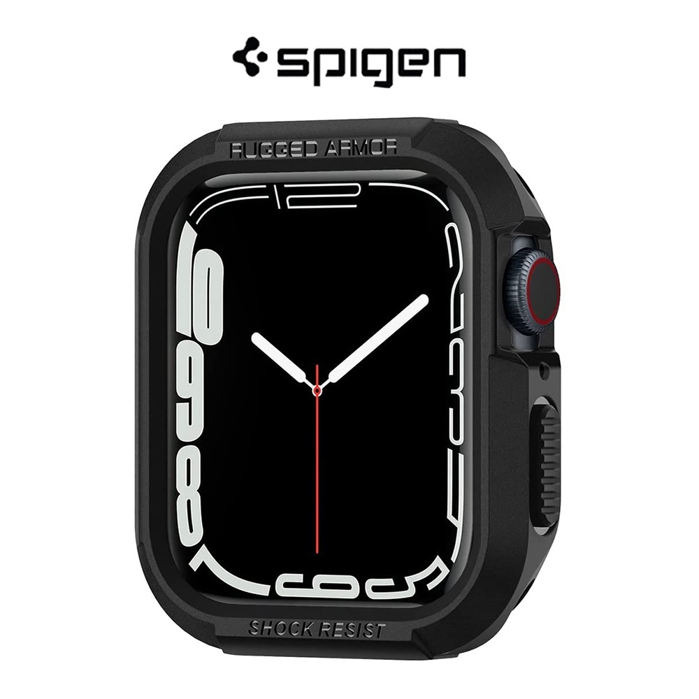 Spigen Apple Watch Series 8/SE 2/7/SE/6/5/4 Case Rugged Armor Apple ...