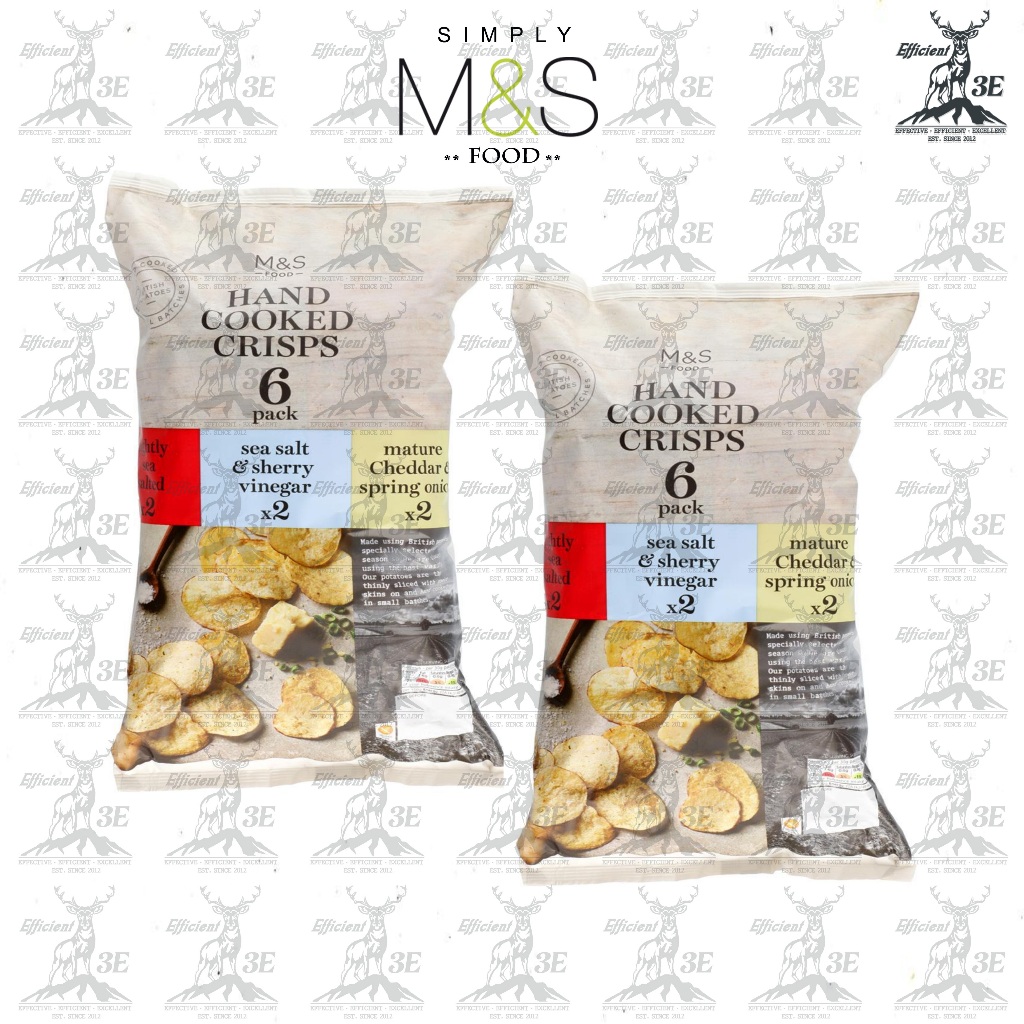 Marks & Spencer 🌟Hand Cooked Crisps Assortment | Shopee Malaysia
