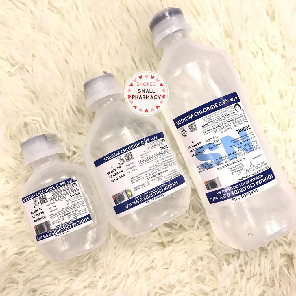 normal saline 0.9% 100ml /500ml/ 1 litrefor nebulization / drip ...