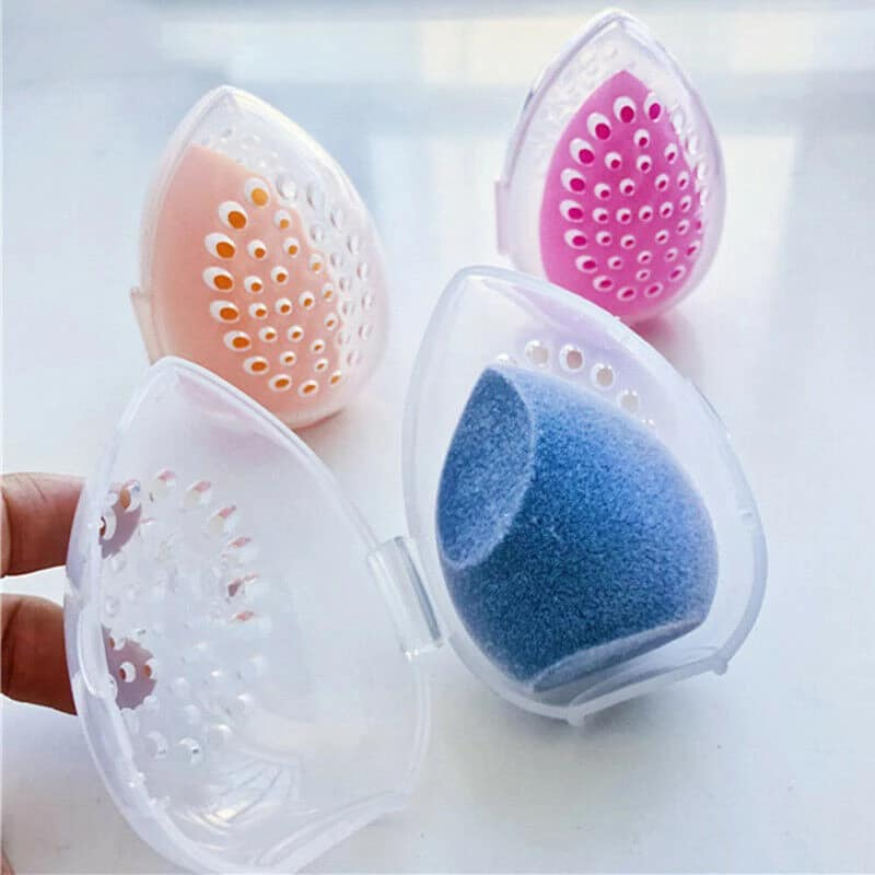 Beauty Sponge Storage Case / Beauty Blender Holder/ Transparent Puffs ...
