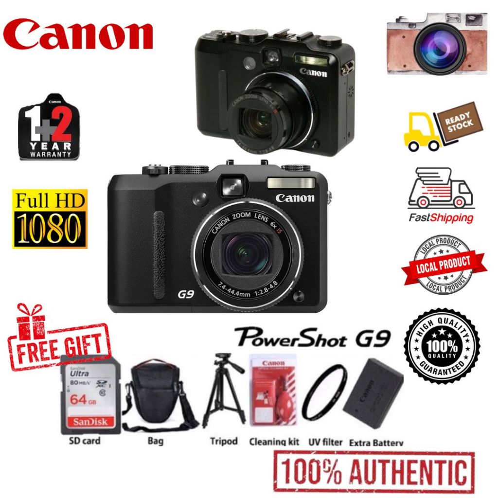 Canon Powershot G9 Compact professional camera RAW file original (1 ...