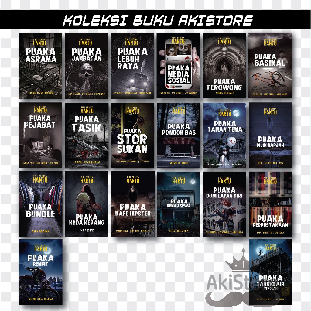 SIRI PUAKA SEKOLAH Buku Novel Seram Puaka Tasik Puaka Jambatan Puaka Bundle Puaka Rumah Sewa ...