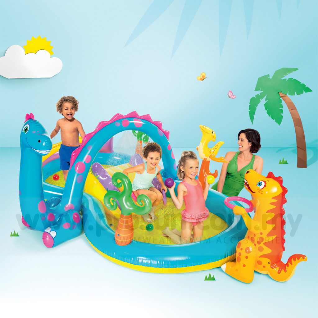 Ombak9 Intex Dinoland Play Center Inflatable Swimming Pool Children Age ...