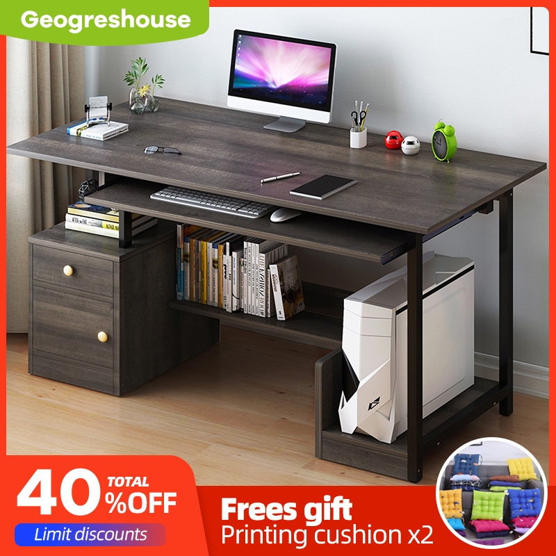 Multifunction Computer Desk Wood PC Table Study Table Working Table For ...