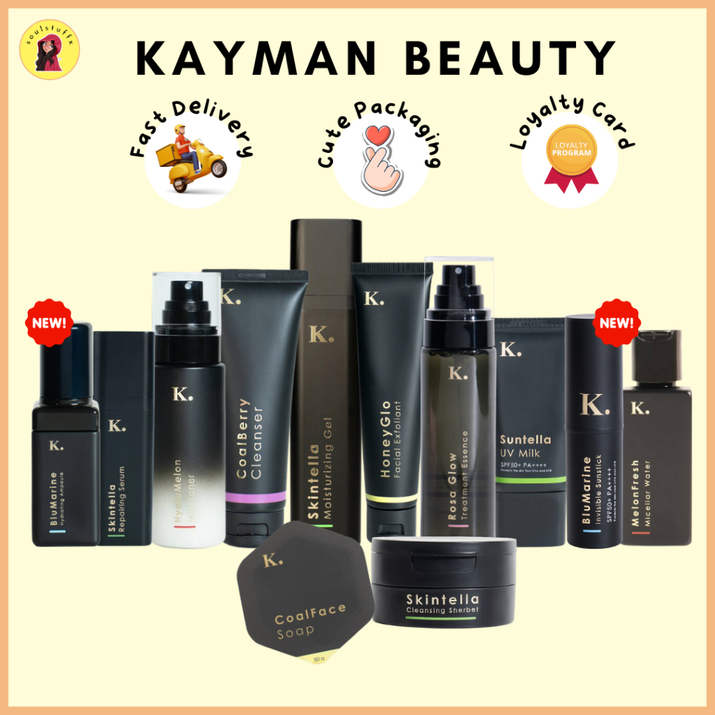 KAYMAN BEAUTY Skintella,Sunscreen,Cleansing Sherbet,Honeyglo ...