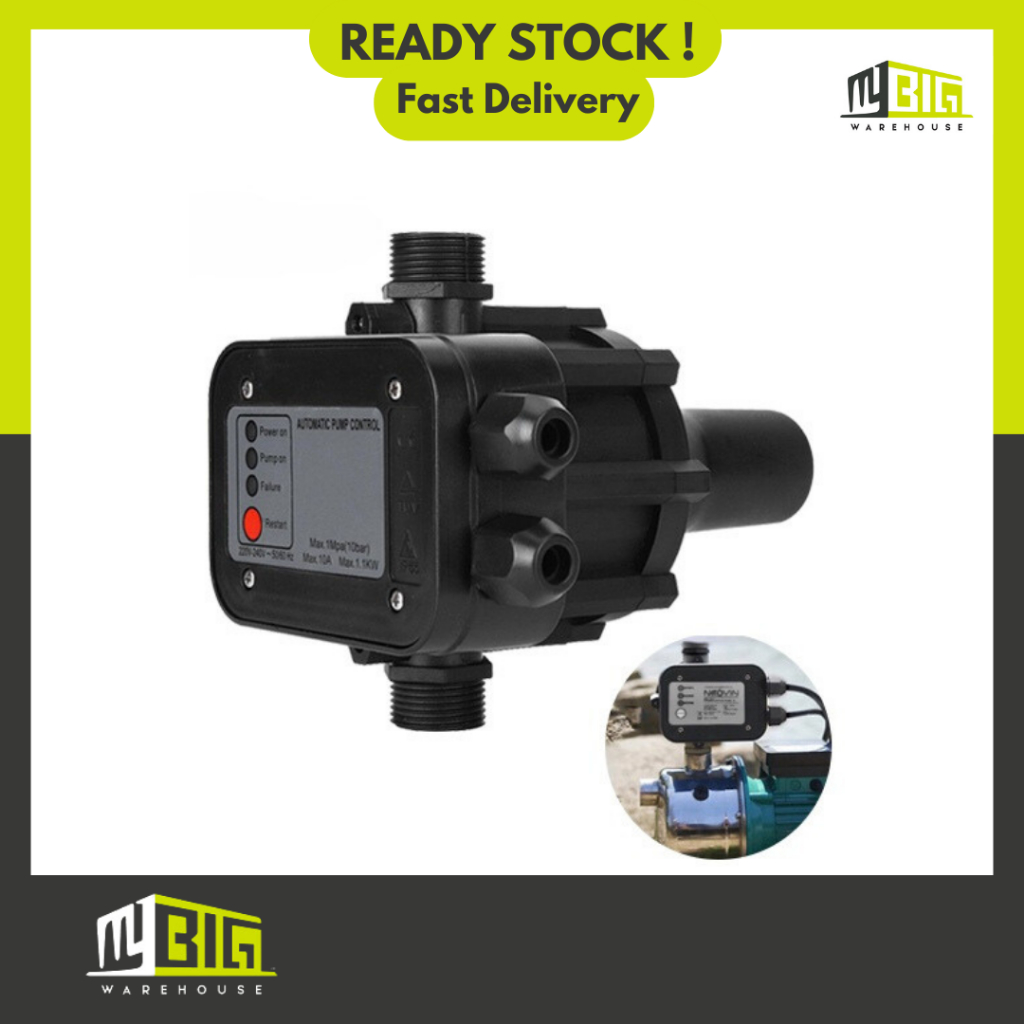 Automatic Water Pump Pressure Controller Switch Control 240V Pump ...