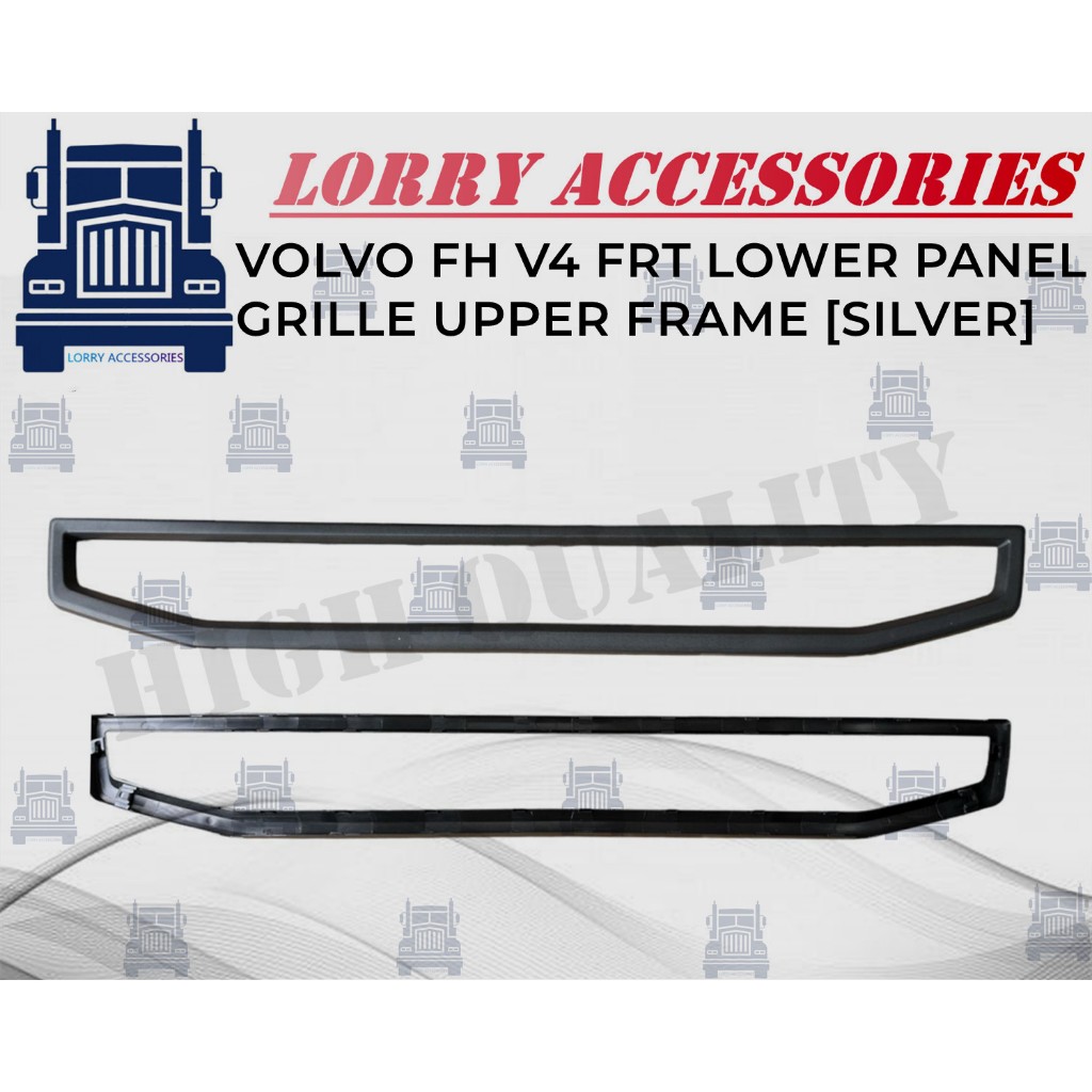 VOLVO FH V4 FRT LOWER PANEL GRILLE UPPER FRAME [SILVER] ORI NO:82180491 ...