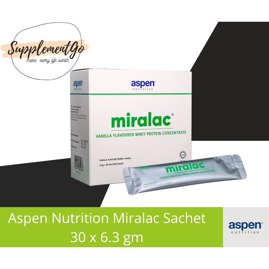 Aspen Nutrition Miralac Sachet (6.3g x 30s) | Shopee Malaysia
