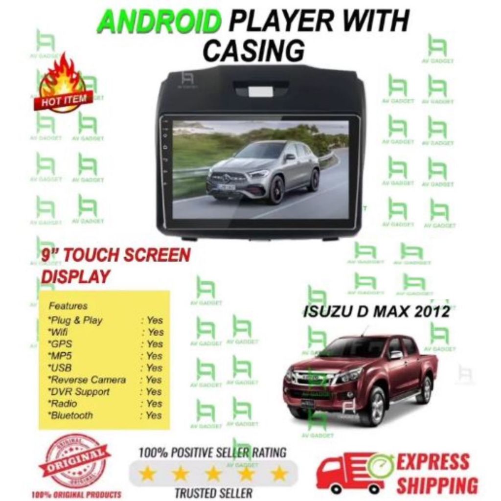 [Free Reverse Camera] Isuzu DMax 2012 Lenco 9" IPS Screen Car Android ...