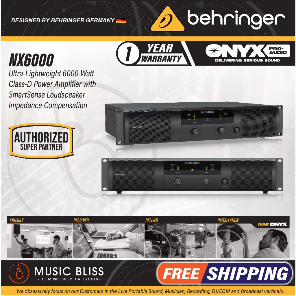 Behringer NX6000 Power Amplifier (NX-6000 / NX 6000) | Shopee Malaysia