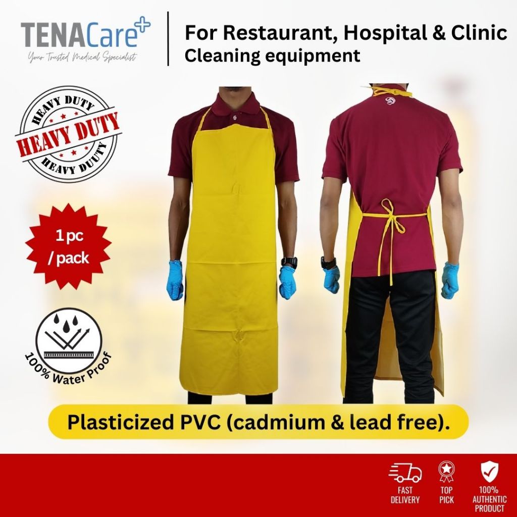 PVC Apron Heavy Duty Water Oil Proof Chemical Resistant for Clean ...