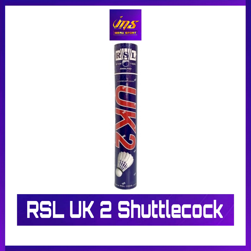 RSL UK2 Badminton Shuttlecock 12pcs Feather Shuttlecocks | Shopee Malaysia