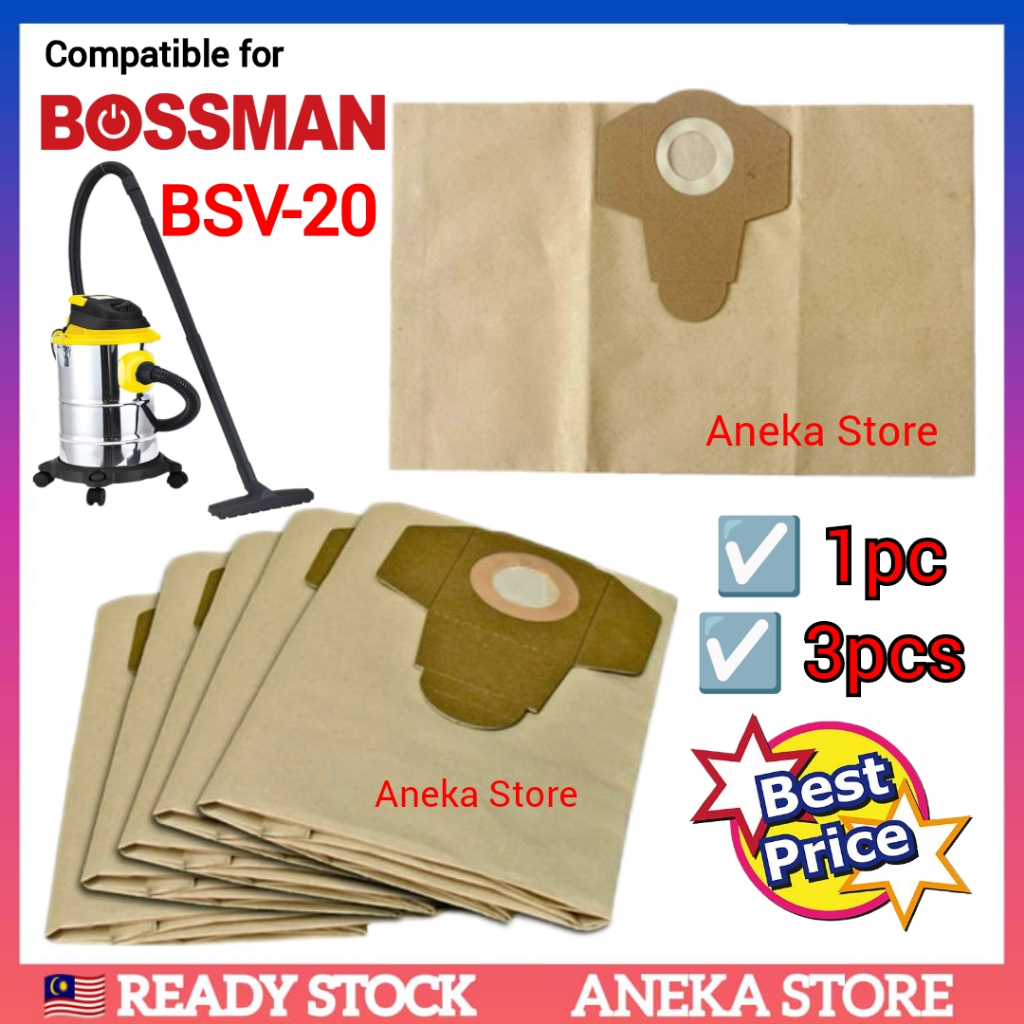 🇲🇾 Compatible for BOSSMAN BSV20 BSV-20 Vacuum Cleaner Dust Bag Vakum ...