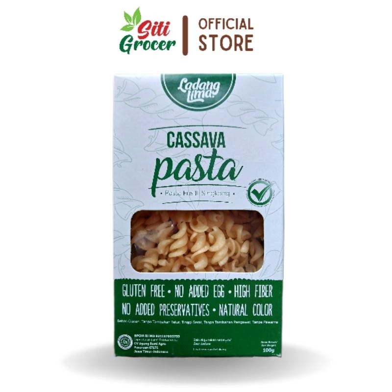 LADANG LIMA Cassava Pasta Fusilli 100g/500g – Gluten-Free, Grain-Free ...