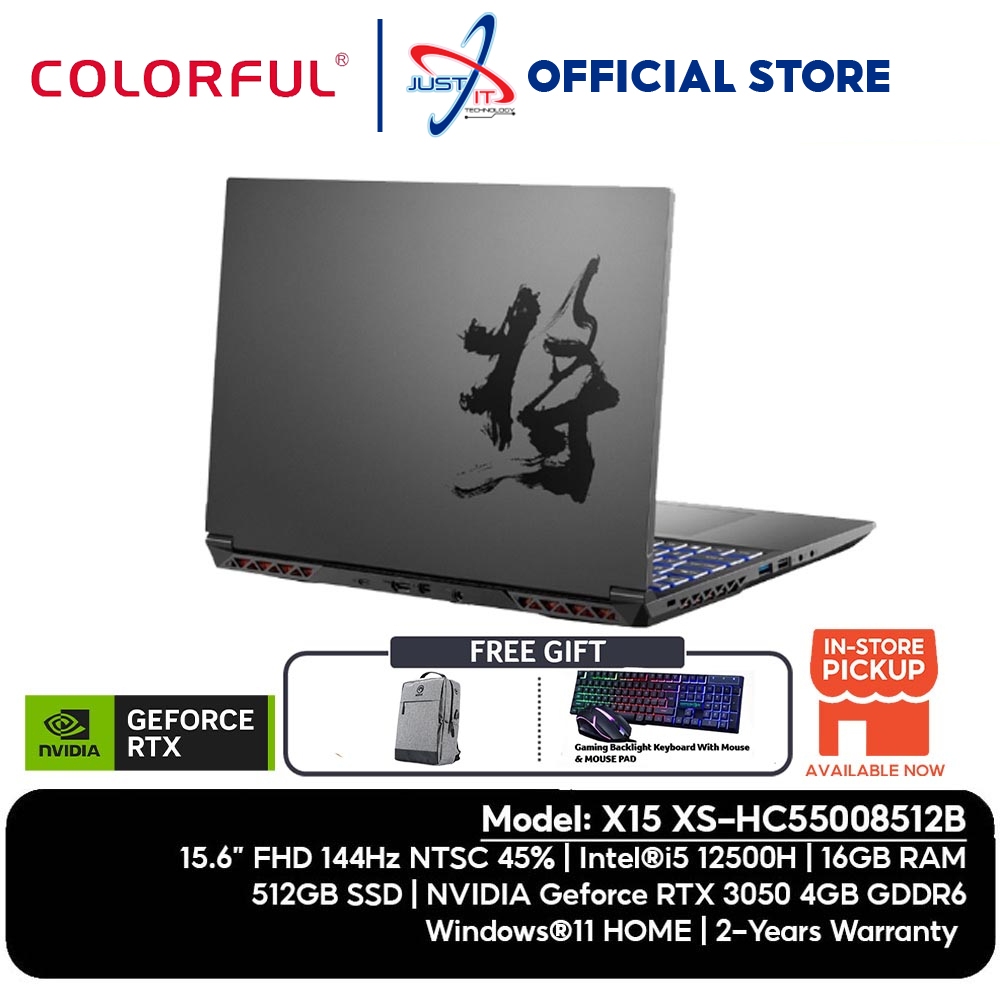 COLORFUL X15-XS 22 GAMING LAPTOP ( I5-12500H 16GD4 512SSD / RTX3050 ...