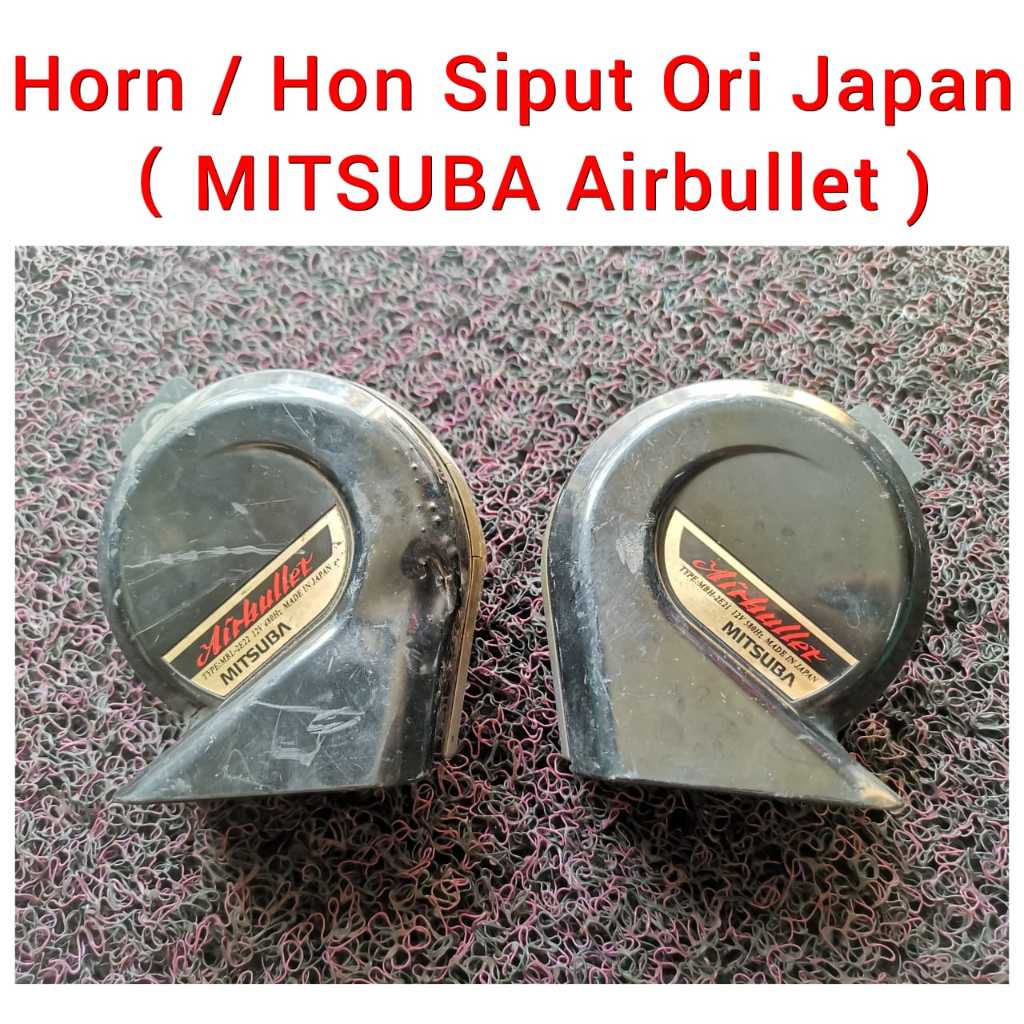 Horn / Hon Siput ( MITSUBA Airbullet 480Hz / 580Hz ) Car Horn / Hon ...