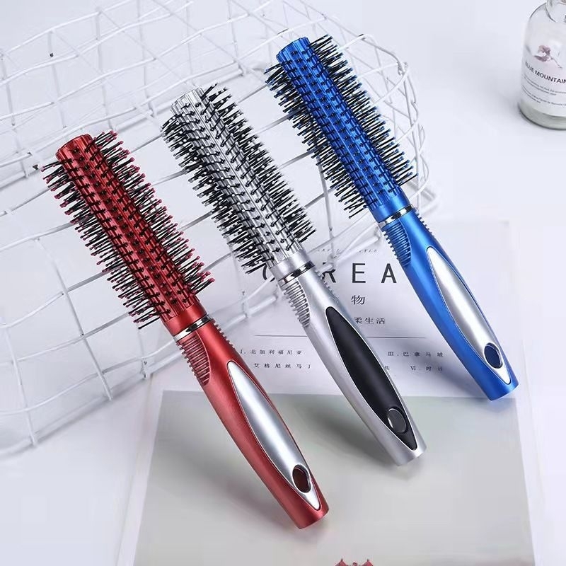 Salon Use Hair Rolling Brush Round Comb Sikat Bulat(Random) | Shopee ...
