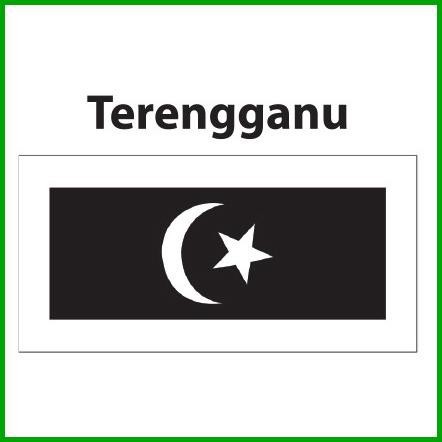 90CM X 180CM BENDERA TERENGGANU 3FT X 6FT POLYESTER QUALITY TERENGGANU ...