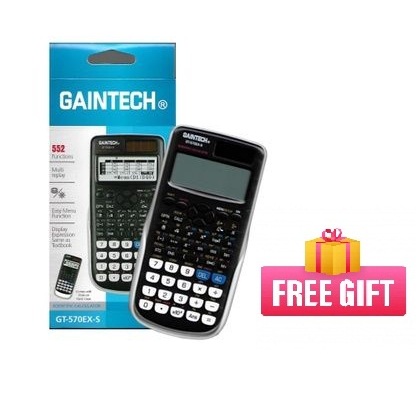 Gaintech Scientific Calculator GT-570EX -Solar (100% Original) | Shopee ...