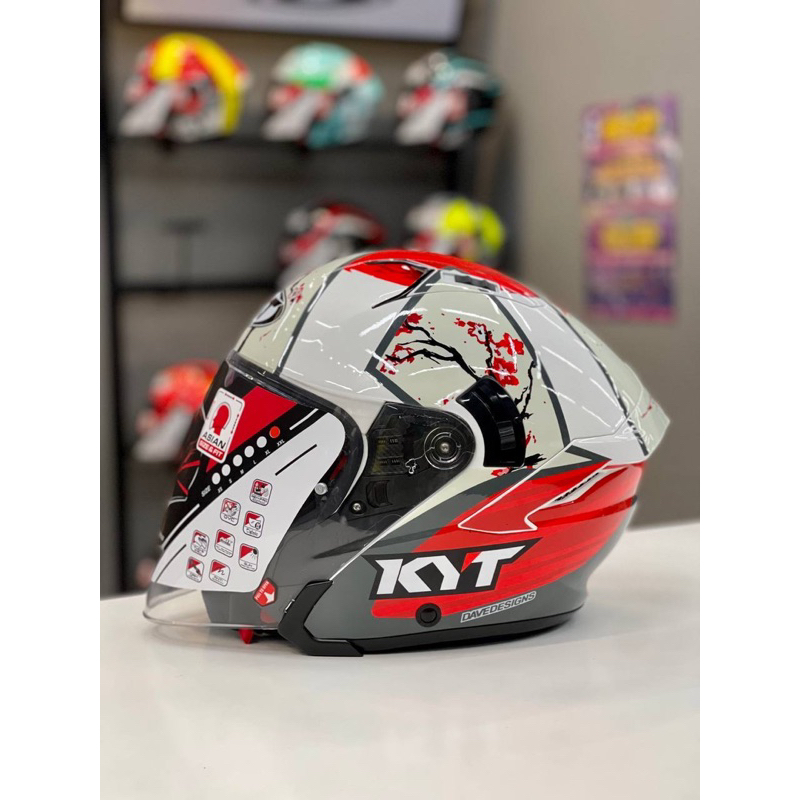 HELMET KYT NFJ XAVI SAKURA READY STOCK | Shopee Malaysia