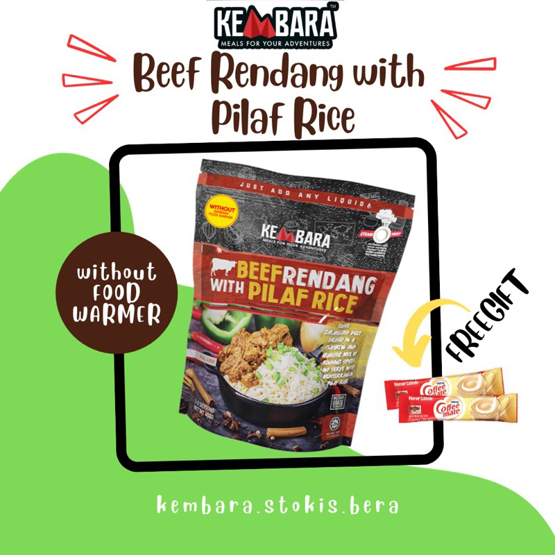 Kembara Meal (Beef Rendang)- Emergency food supply / Instant food ready ...