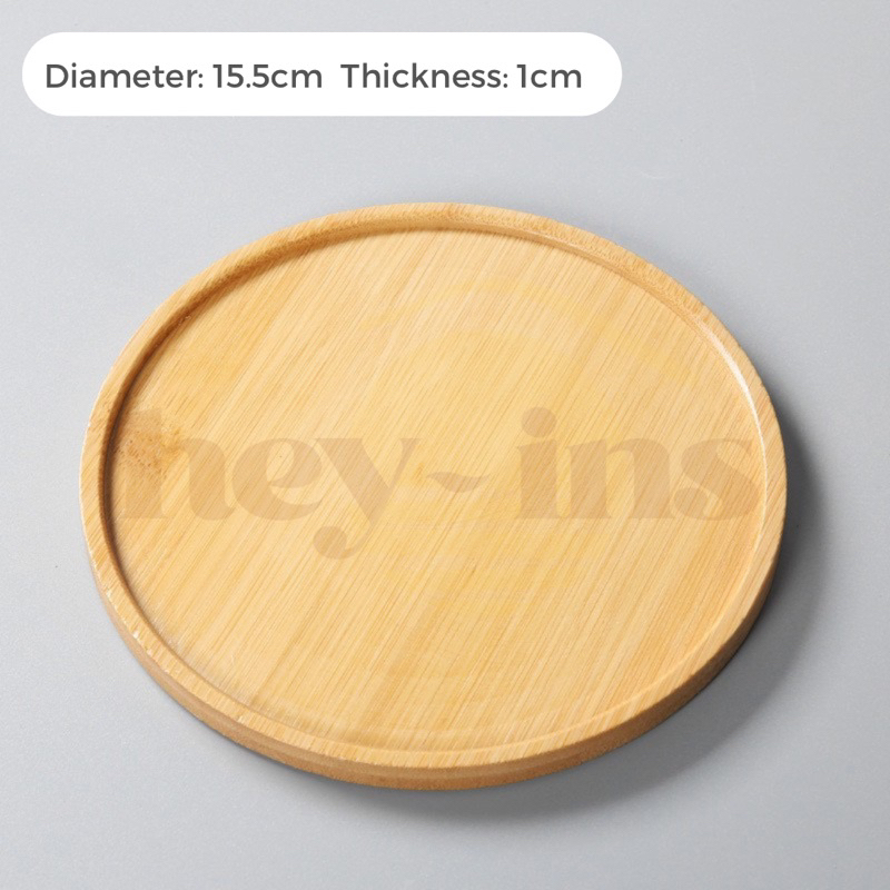 Bamboo Mugs Coaster Saucer Round Tray Square Coasters Teacup Holders ...