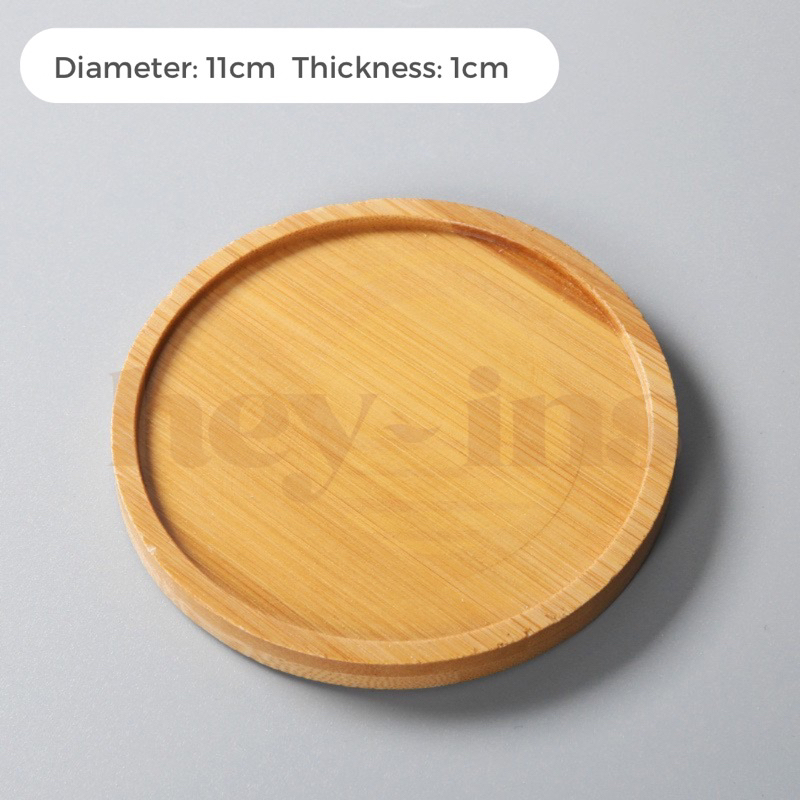 Bamboo Mugs Coaster Saucer Round Tray Square Coasters Teacup Holders ...