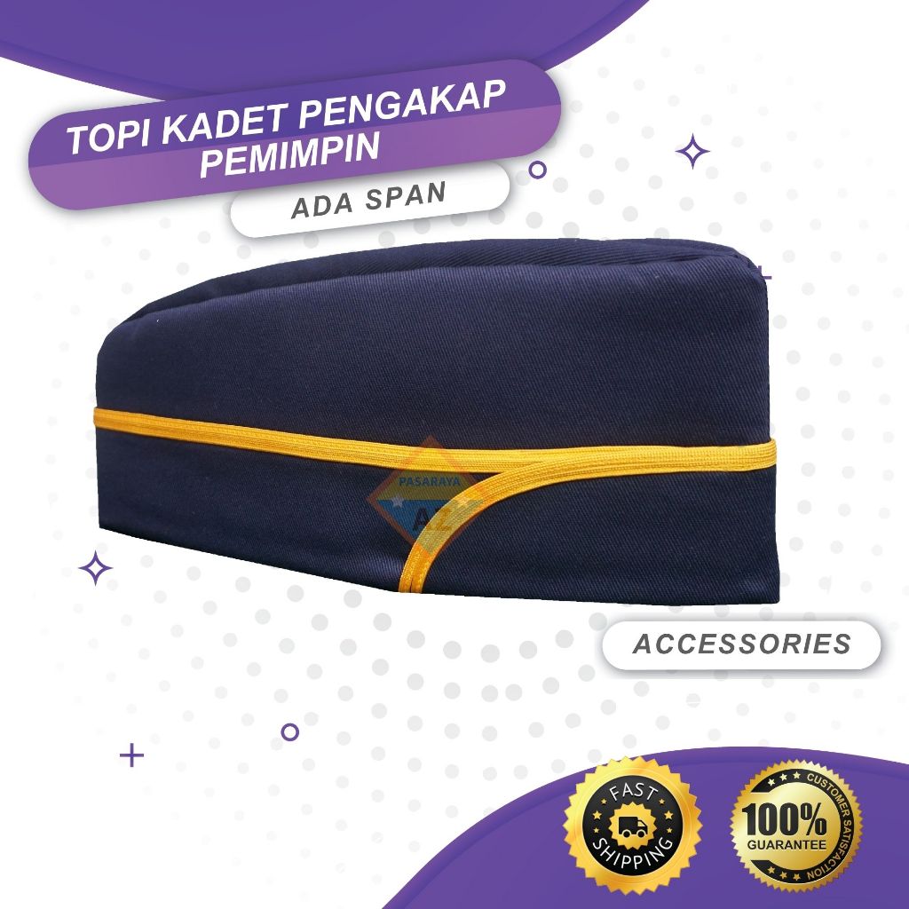 TOPI KADET PENGAKAP SPAN PEMIMPIN - 033K / A13 ( ACCESSORIES ) | Shopee ...