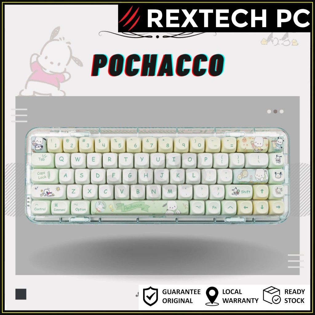 Pochacco Sanrio PBT MOA Profile Keycap Set for Mechanical Keyboard ...