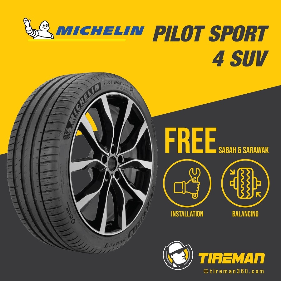 Michelin Pilot Sport 4 SUV PS4 18 20 21 Inch Tayar Tire (FREE ...